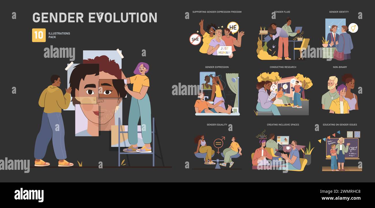 Transgender youth support Stock Vector Images - Alamy