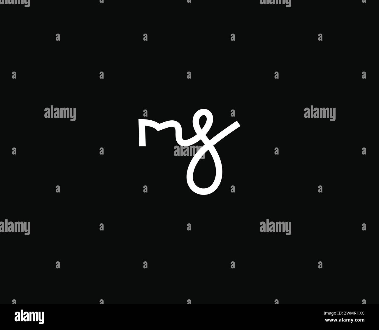 creative letter MG logo design vector template Stock Vector Image & Art ...