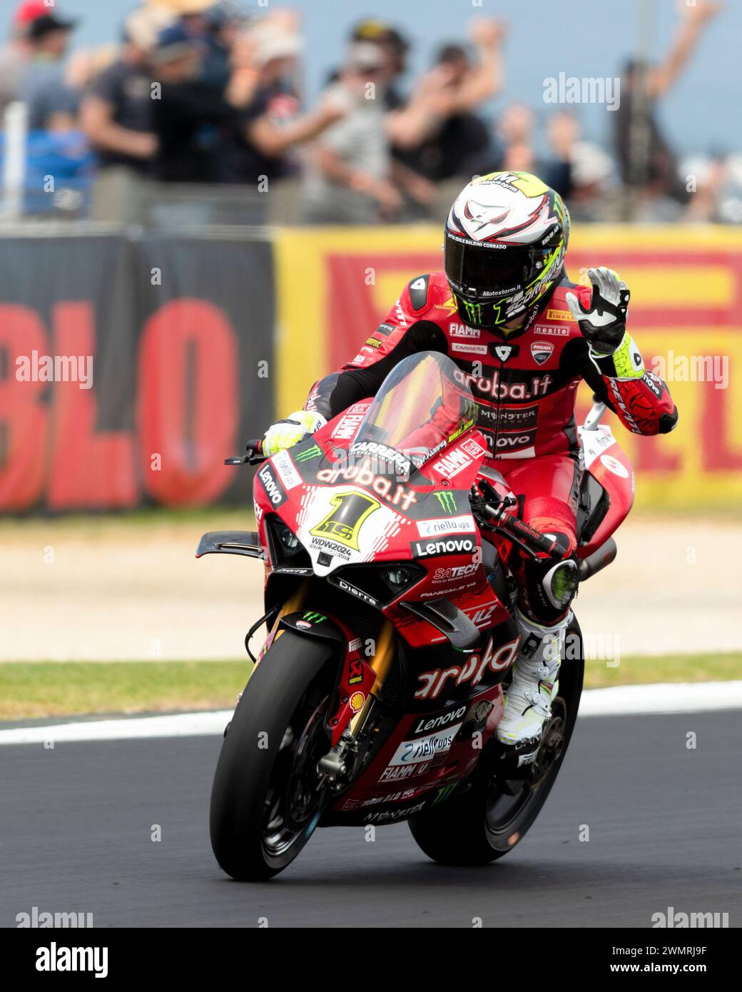 Alvaro Bautista of Spain on the Aruba.it Racing - Ducati Ducati ...