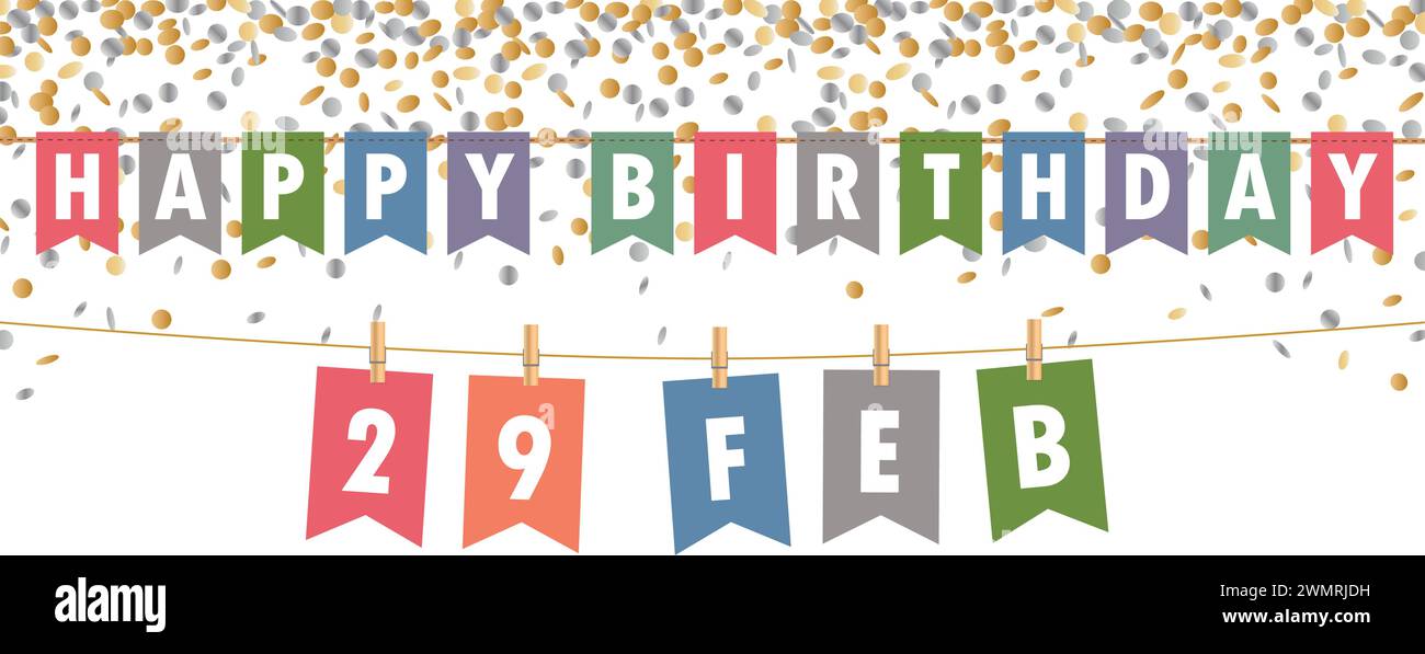 Leap year february 29th Stock Vector Images - Alamy