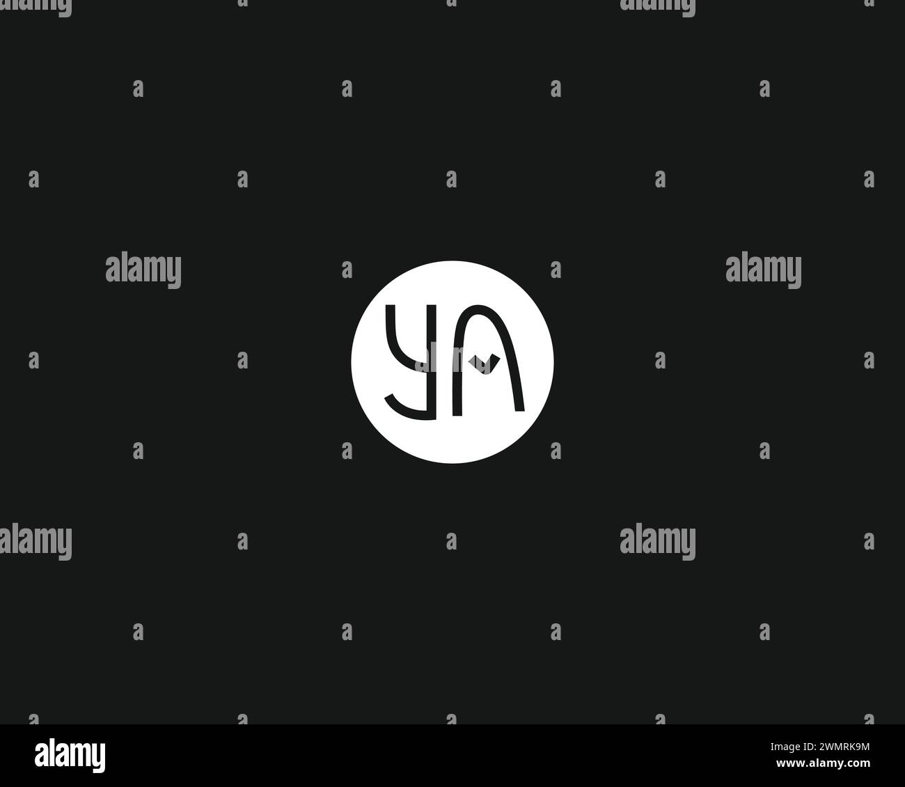 creative letter YA logo design vector template Stock Vector Image & Art ...