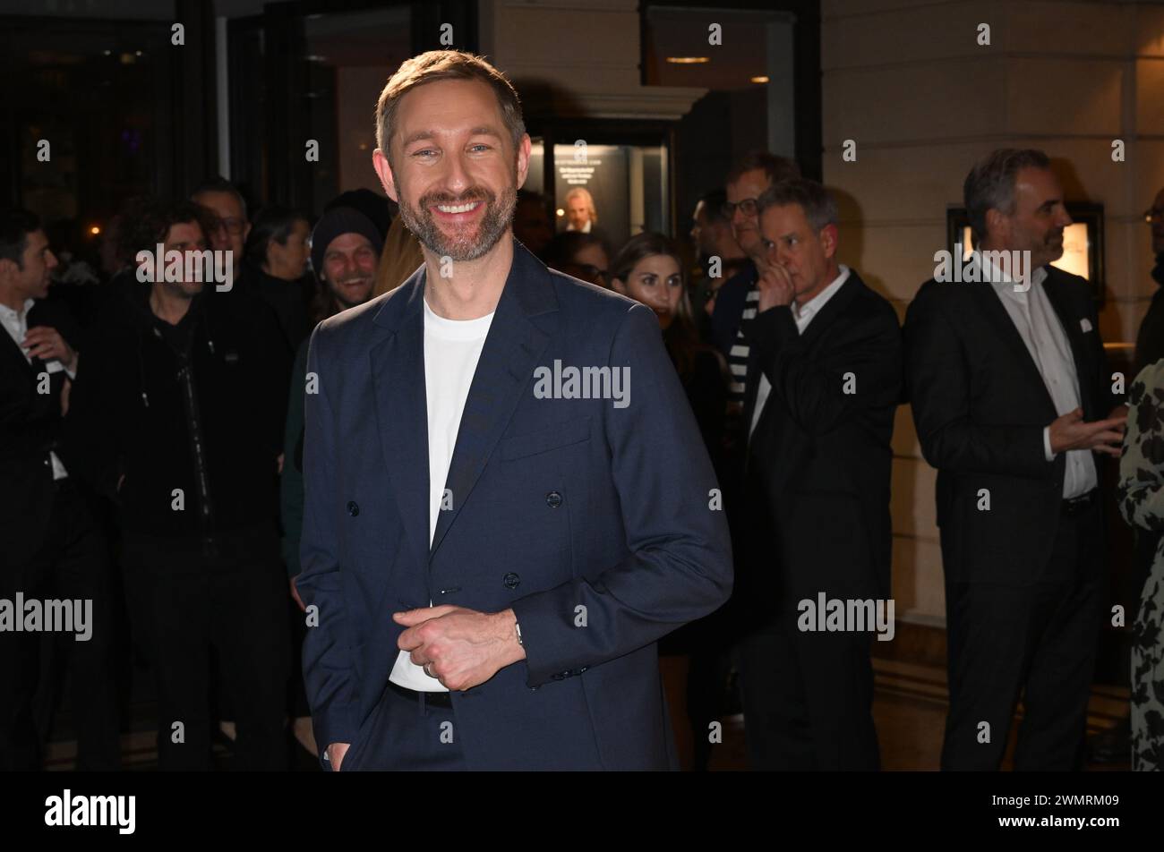 Munich, Germany. 27th Feb, 2024. Daniel Boschmann, TV presenter, stands ...