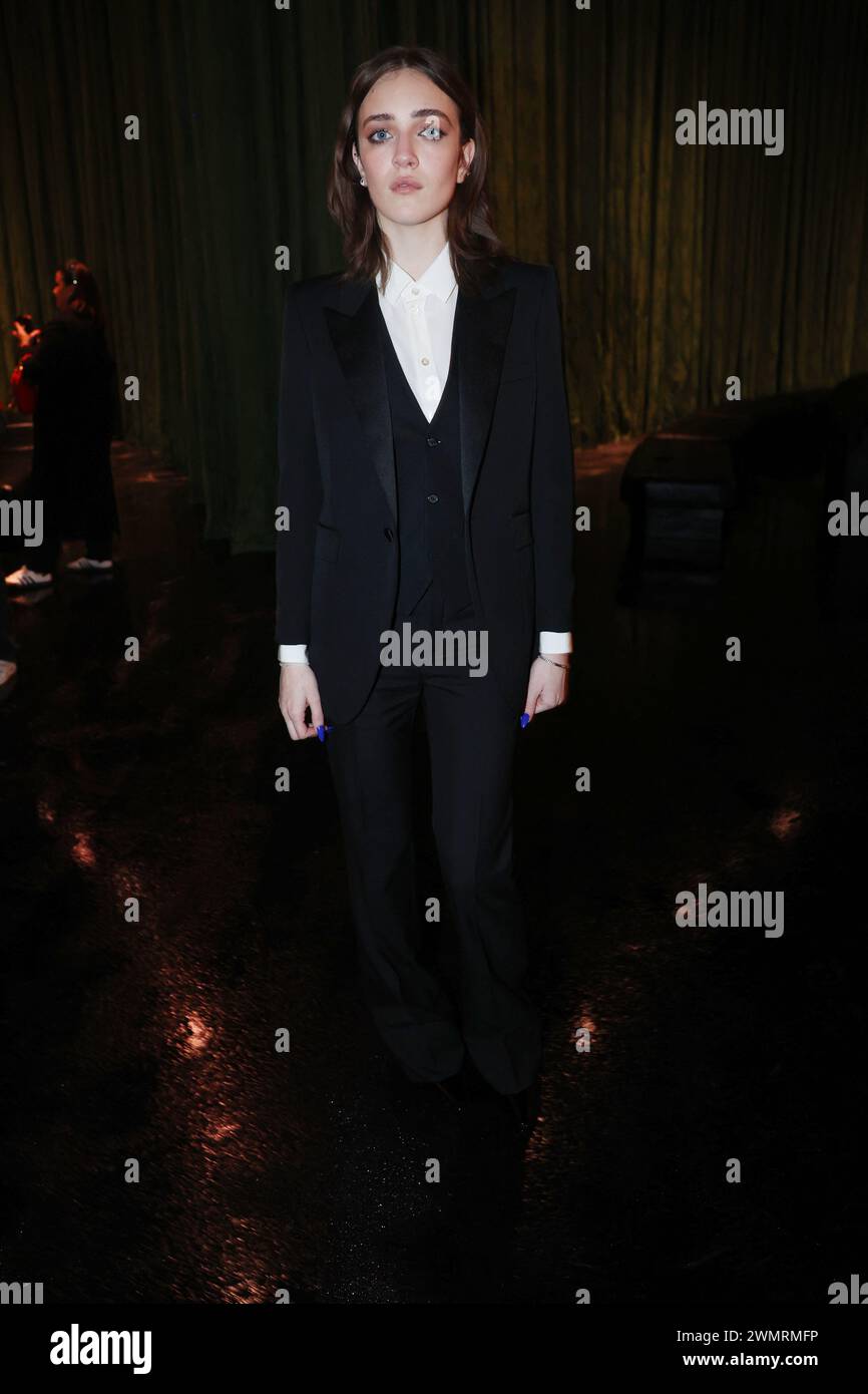 Talia Ryder attends the Saint Laurent Womenswear Fall/Winter 2024-2025 ...