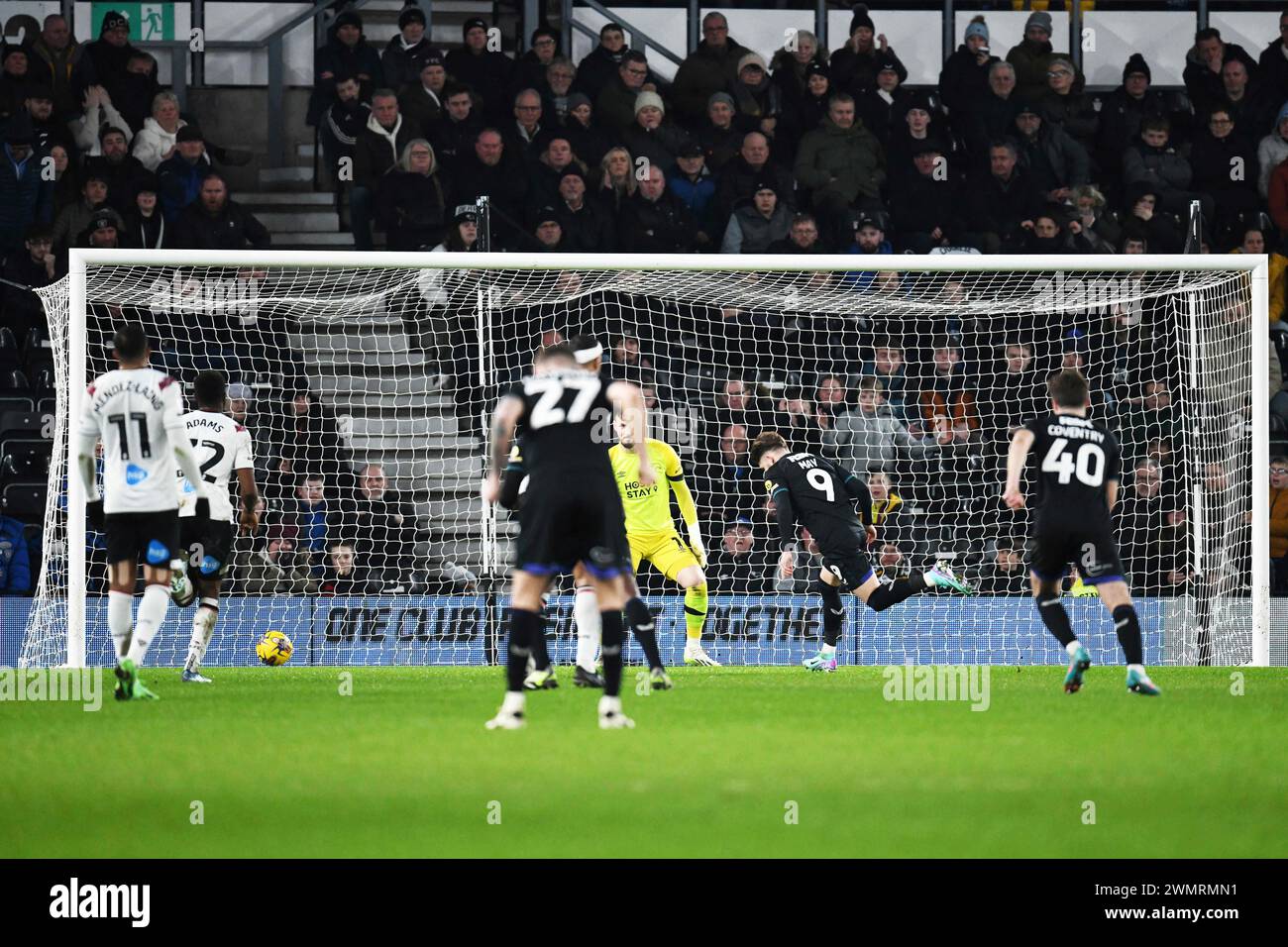 Derby, UK. 27th Feb, 2024. Charlton Athletic forward Alfie May (9 ...