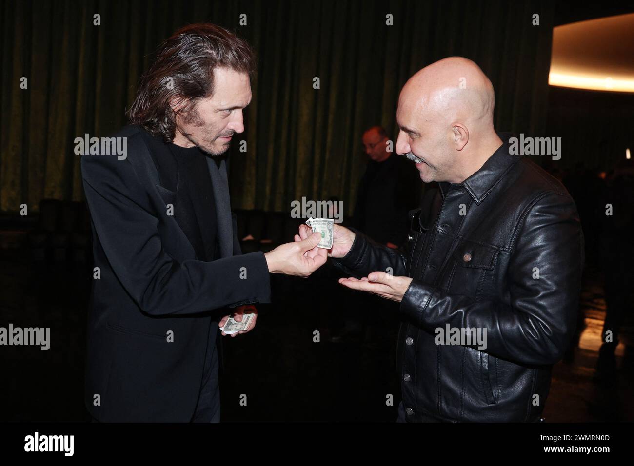 Vincent Gallo and Gaspar Noe attends the Saint Laurent Womenswear Fall ...