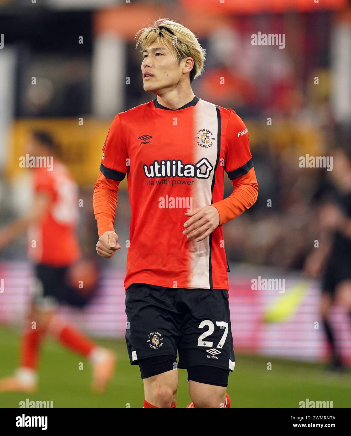 Luton Town's Daiki Hashioka during the Emirates FA Cup fifth round ...