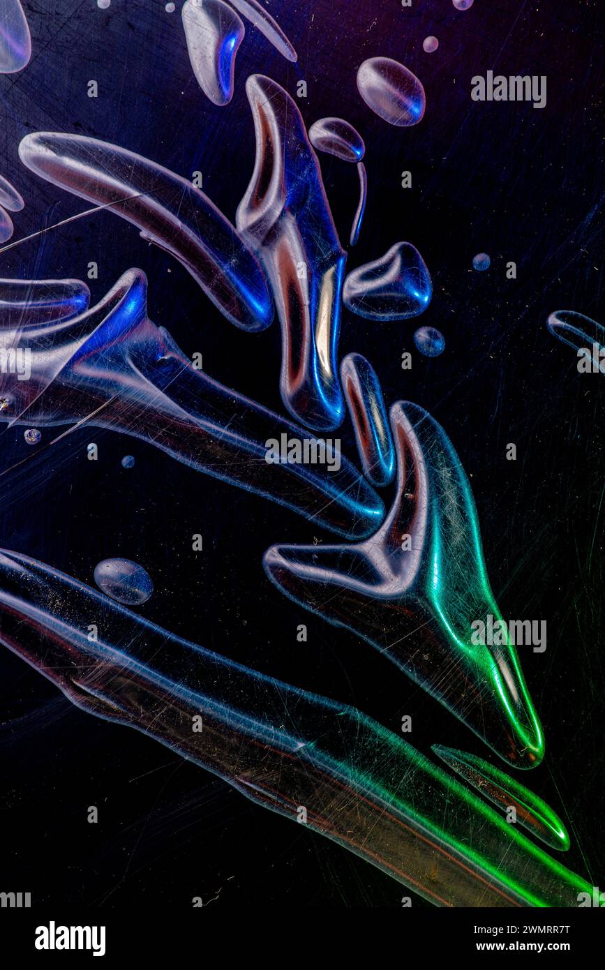 Colorful abstract image of bubble wrap with the bubble and scratch ...