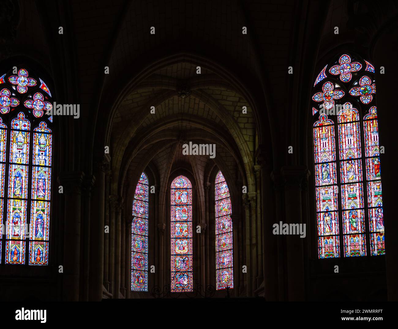 Cathedral of Saint Julian of Le Mans Stock Photo - Alamy