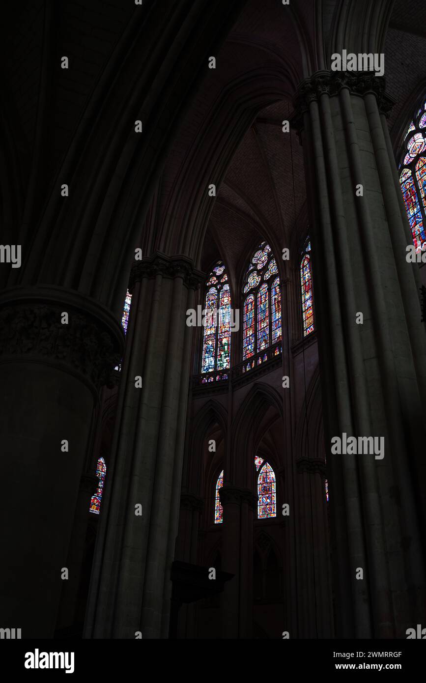 Cathedral of Saint Julian of Le Mans Stock Photo - Alamy