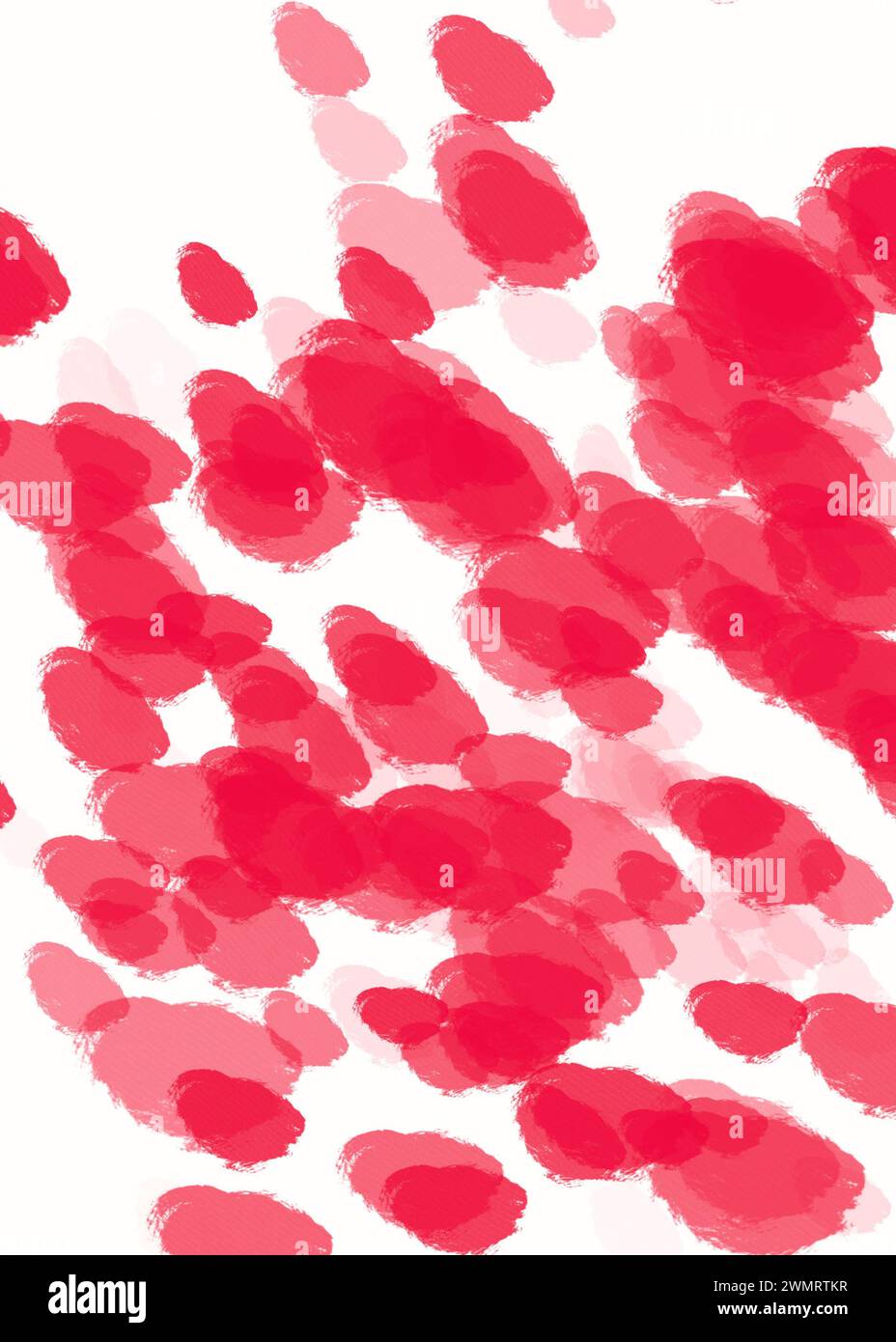 Red spots on white background hand drawn Stock Photo - Alamy