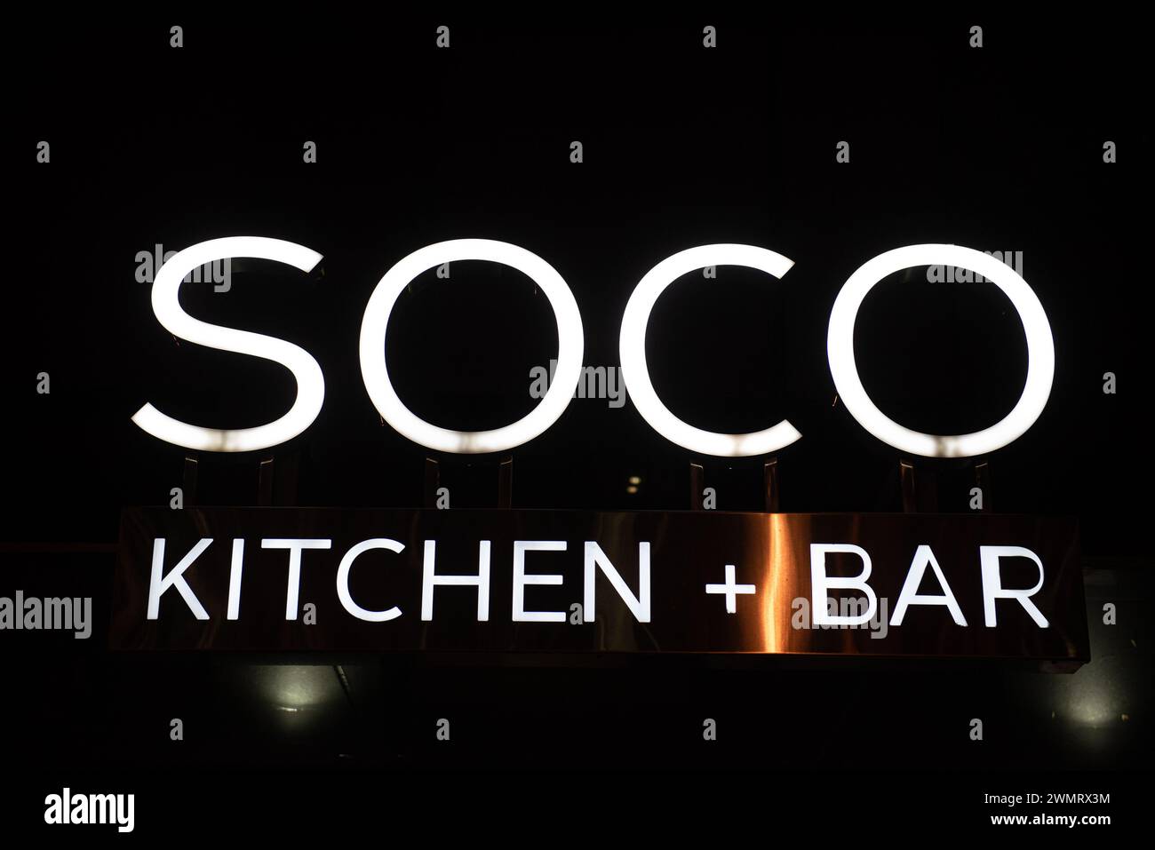 Toronto, ON, Canada – September 3, 2023: View at the sign of SOCO ...