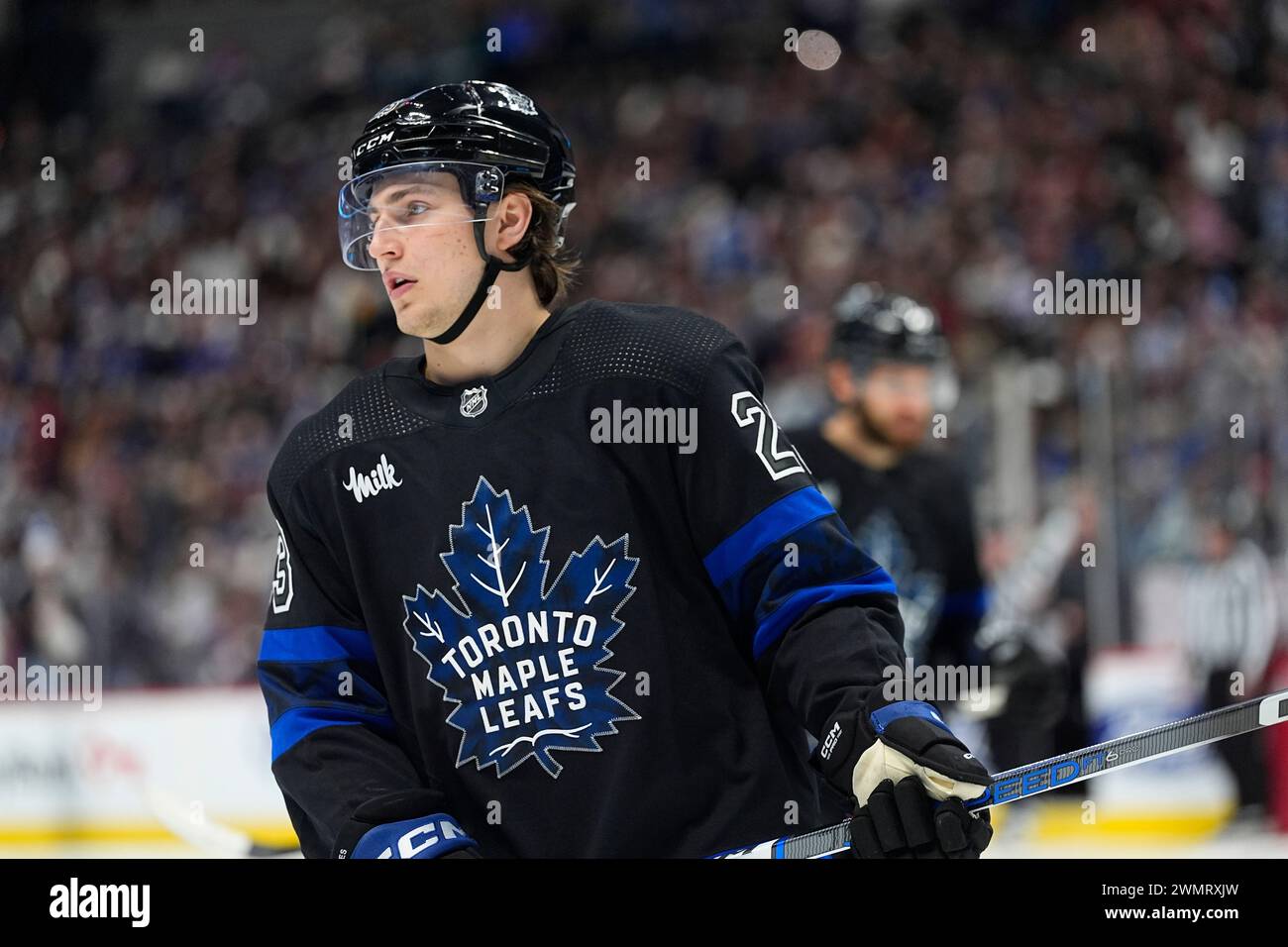 Toronto Maple Leafs left wing Matthew Knies (23) in the third period of ...