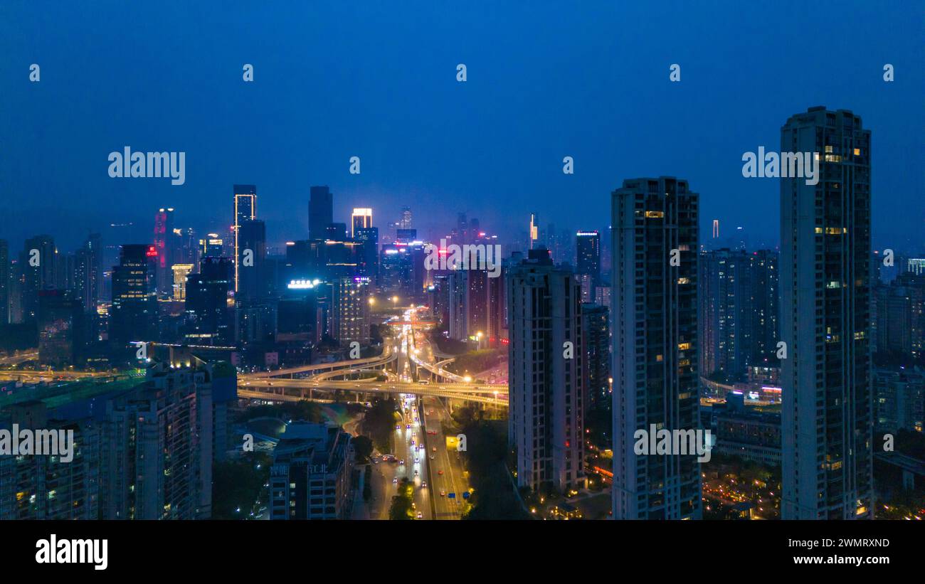 CHONGQING, CHINA - FEBRUARY 27, 2024 - An aerial photo shows a cluster ...