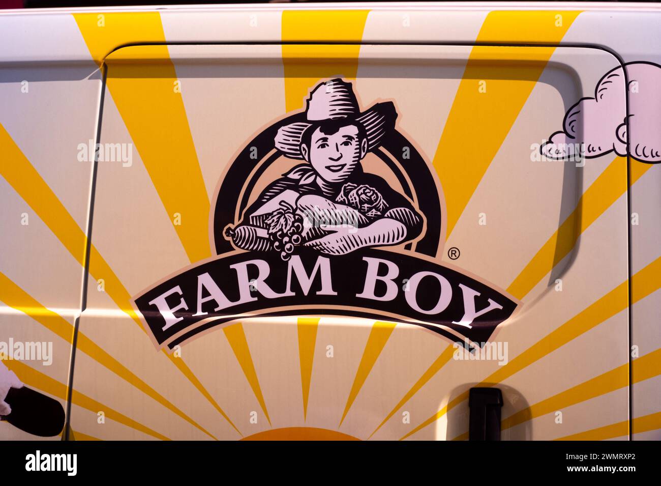 Toronto, Canada – October 30, 2023: View the Farm Boy retail store logo ...