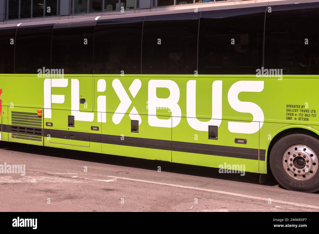 Toronto, ON, Canada – August 30, 2023: View at the bus of Flixbus ...