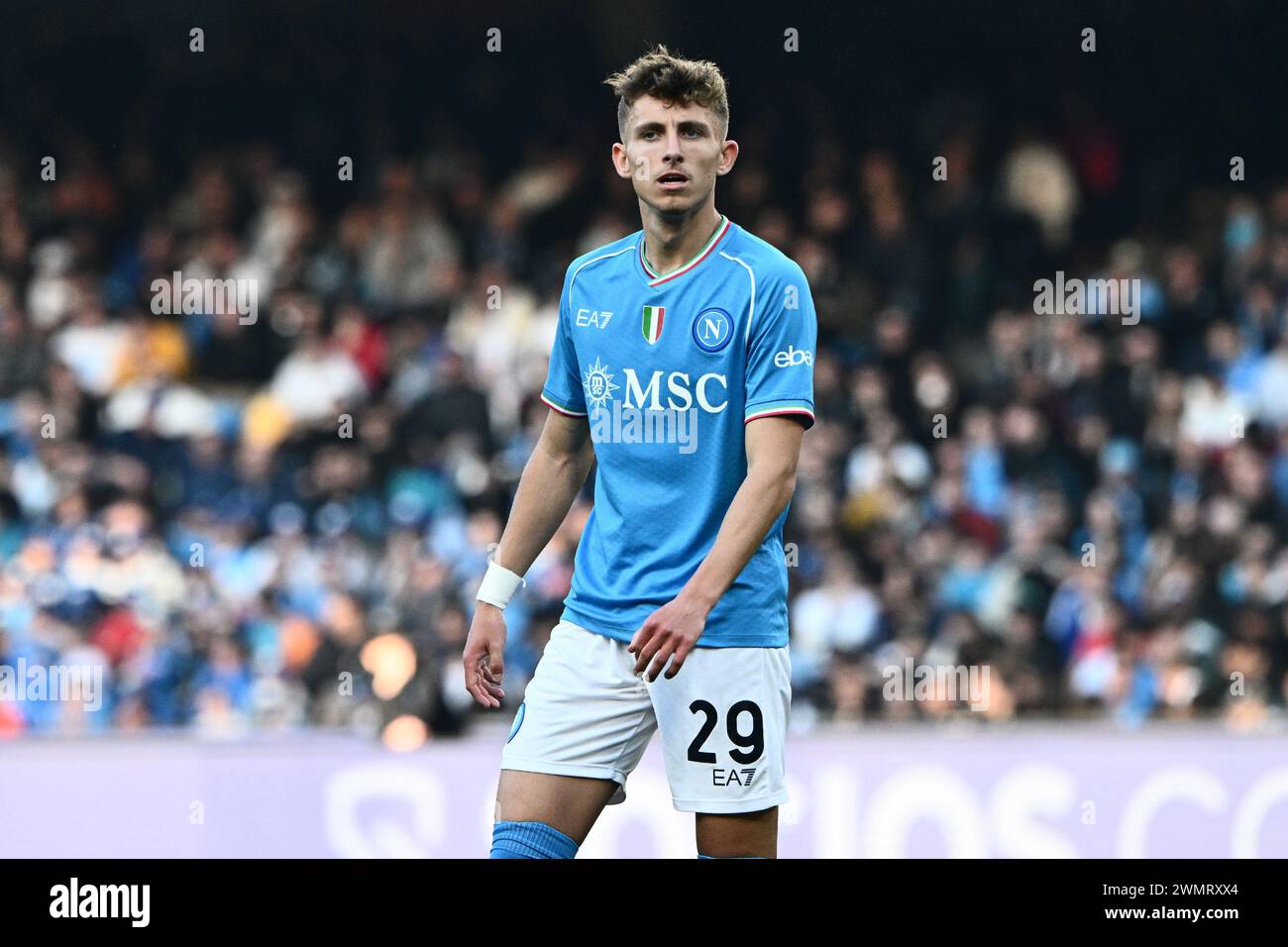 Jesper Lindstrom of SSC Napoli looks on during the Serie A TIM match ...