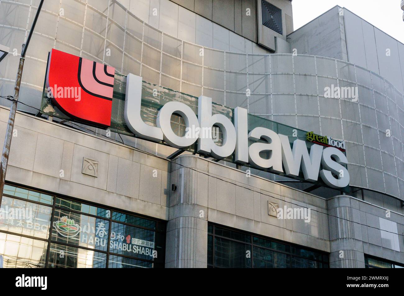 Toronto, ON, Canada - December 17, 2023: View at Loblaws great food ...