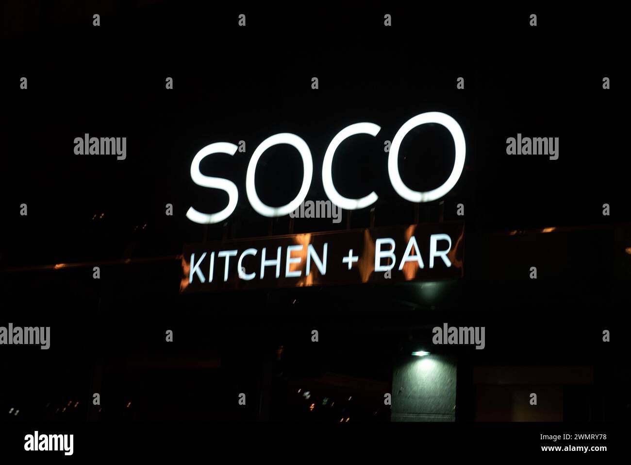 Toronto, ON, Canada – September 3, 2023: View at the sign of SOCO ...