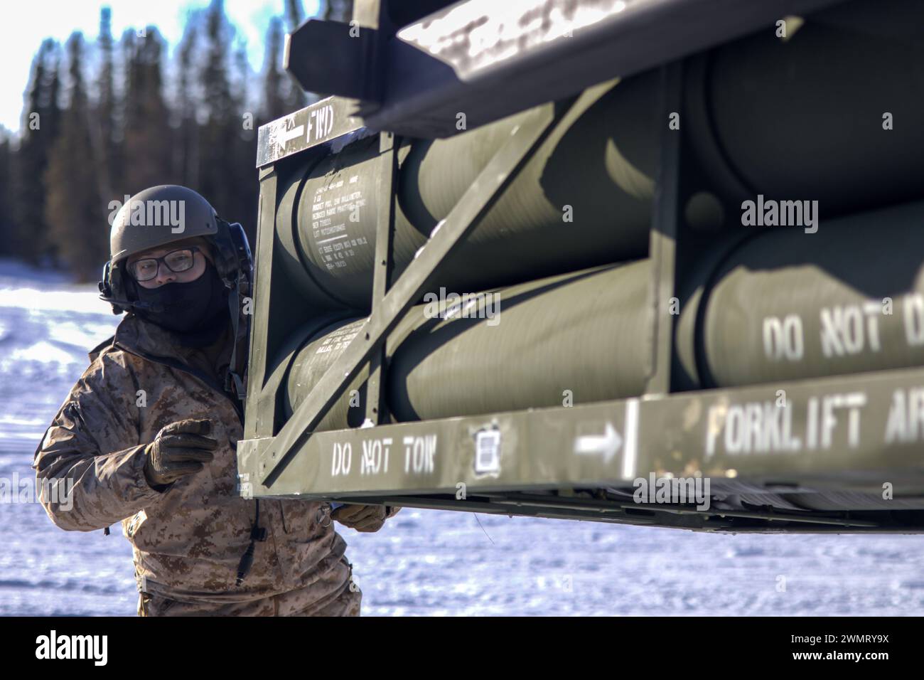 High mobility artillery rocket system himars operator hi-res stock ...
