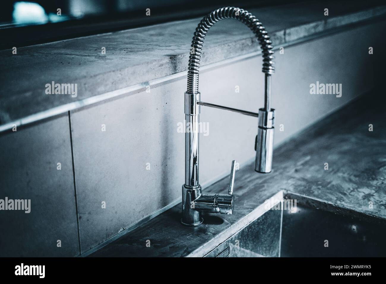 Silver faucet hi-res stock photography and images - Alamy