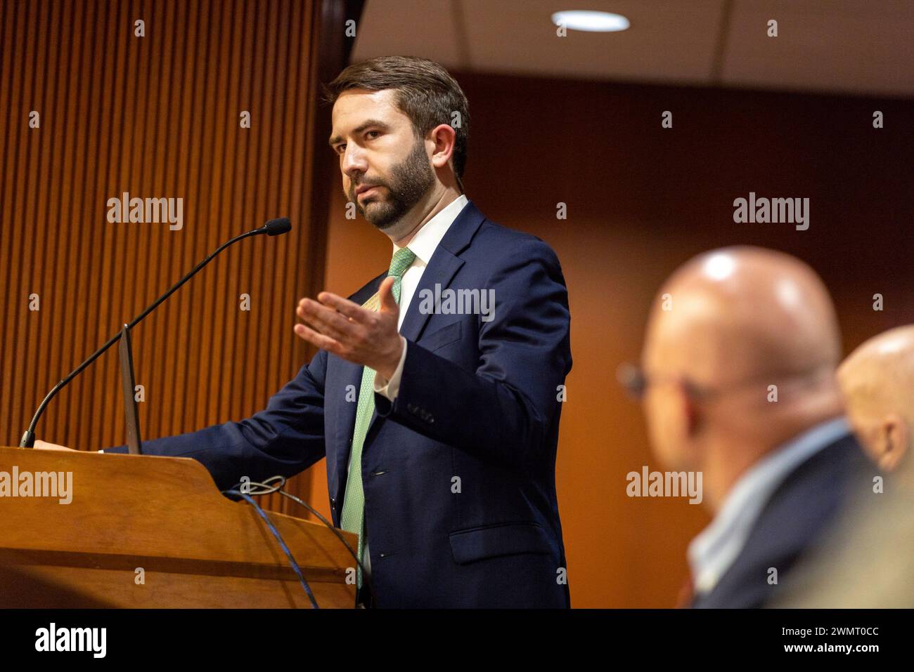 State Rep. Houston Gaines, R-Athens, speaks on HB 1105, which would ...