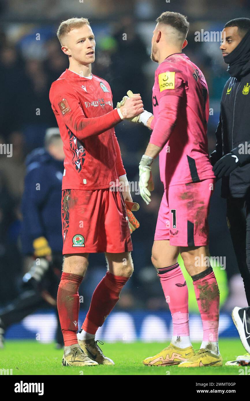 Blackburn, UK. 27th Feb, 2024. Newcastle United Goalkeeper Martin ...