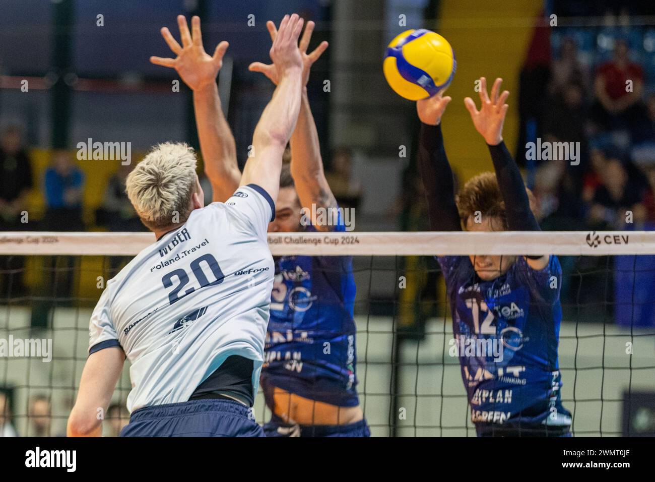 Monza, Italy. 27th Feb, 2024. Spike of Linus Weber (Projekt Warszawa ...