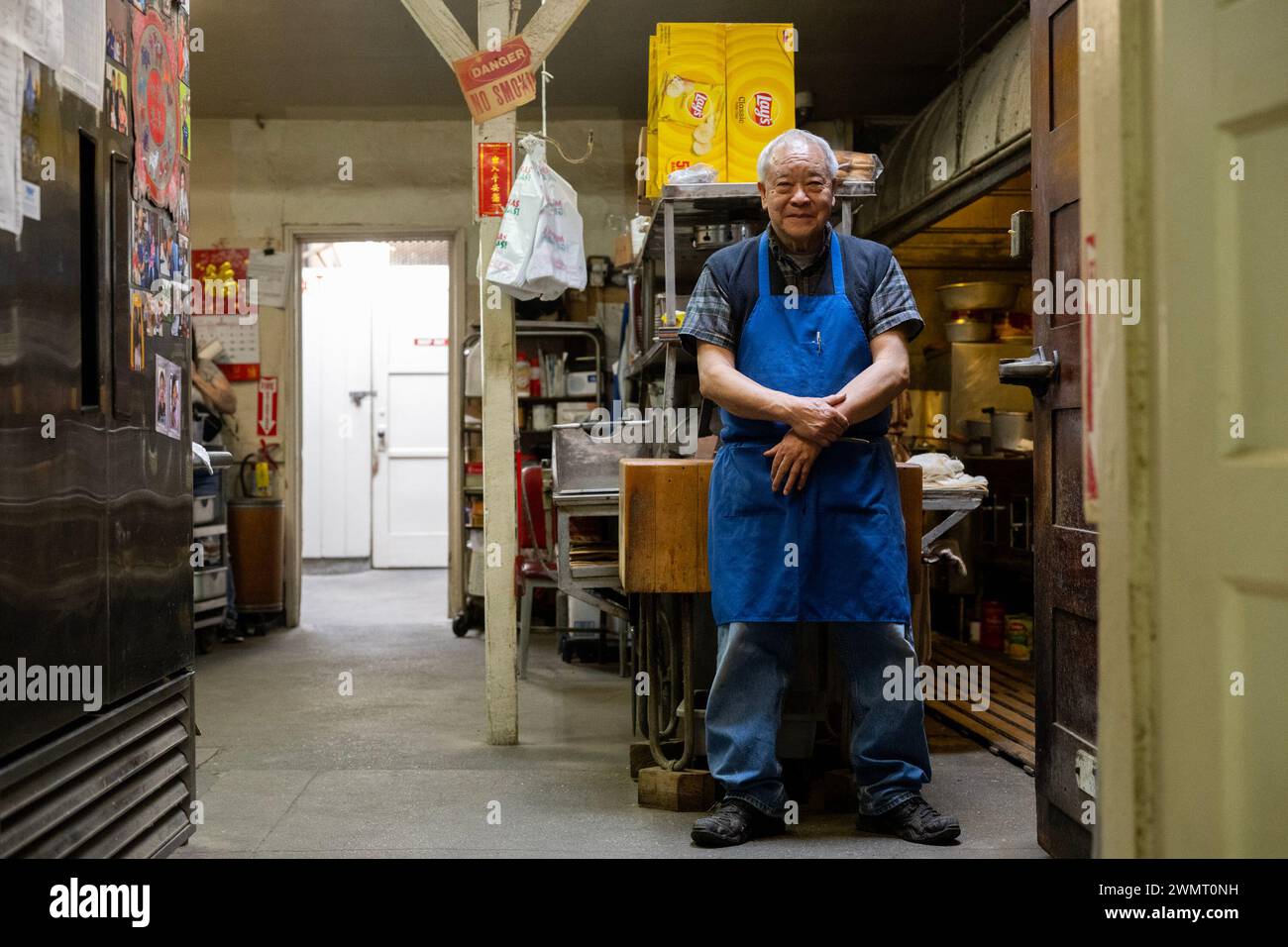 Woodland, Ca, USA. 23rd Feb, 2024. Paul Fong stand in the kitchen of ...