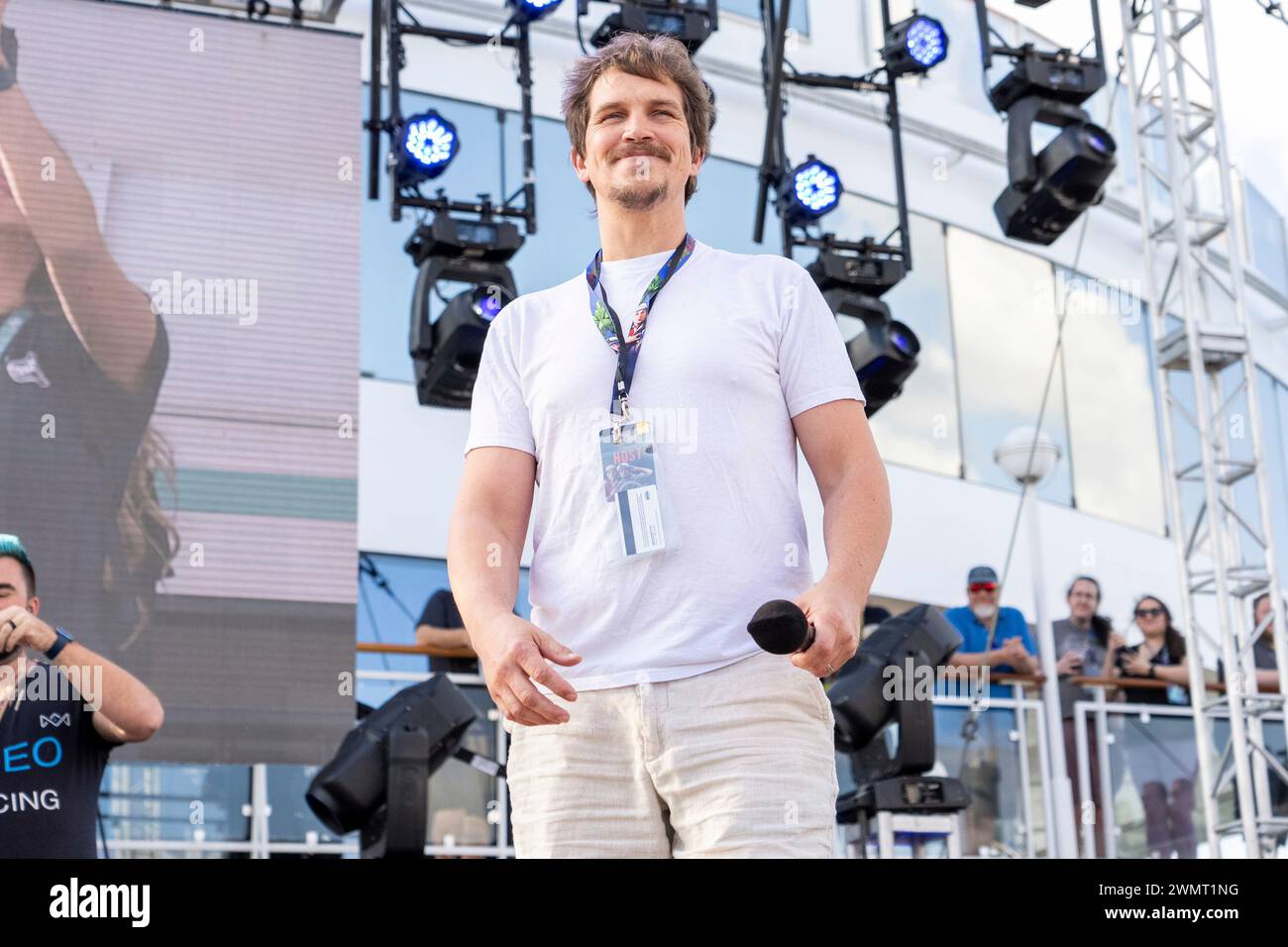 Jason Mewes is seen during the Jay and Silent Bob Cruise Askew on day ...