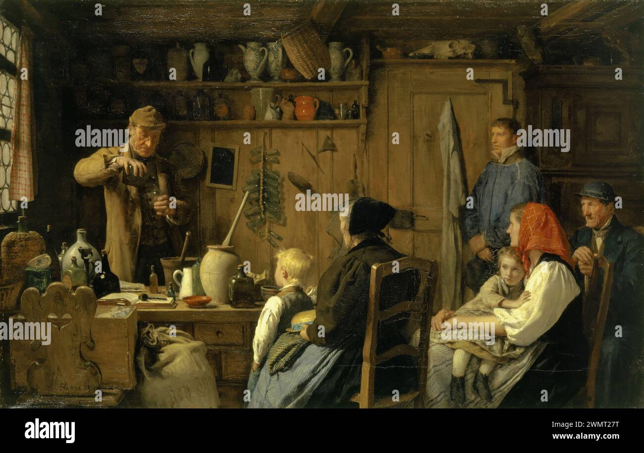 1879 by albert anker hi-res stock photography and images - Alamy