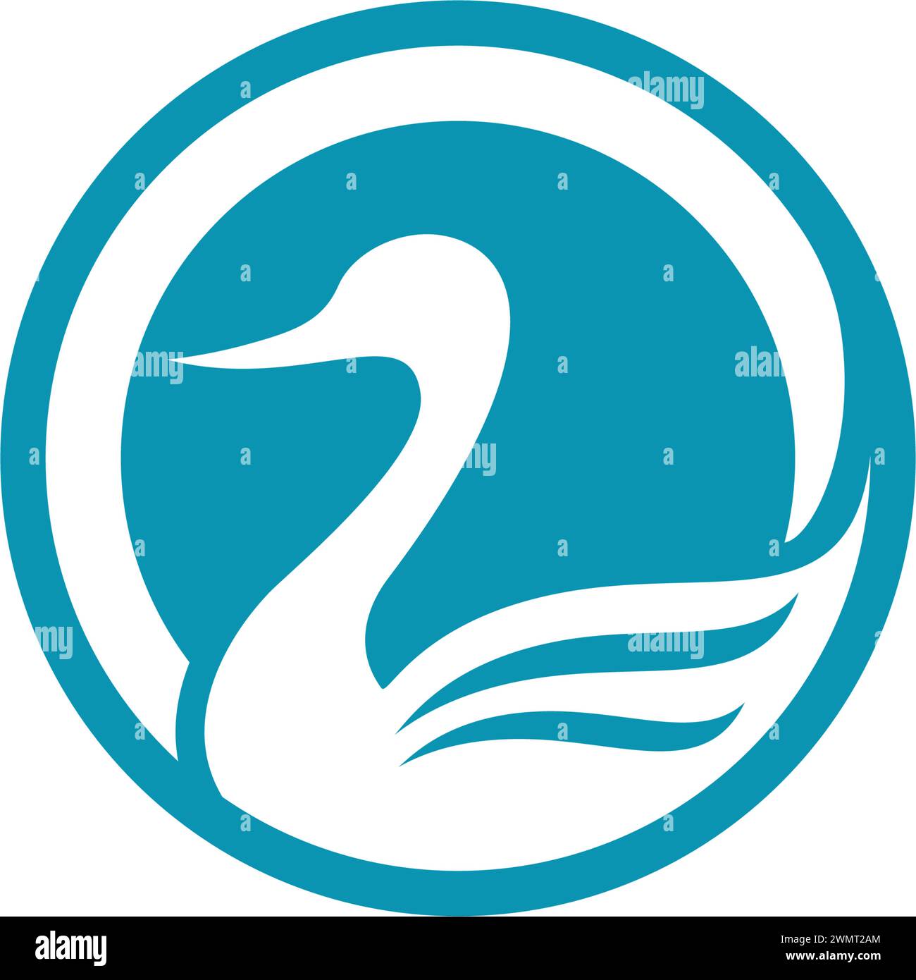 Goose Logo Template illustration isolated sign symbol Stock Vector ...