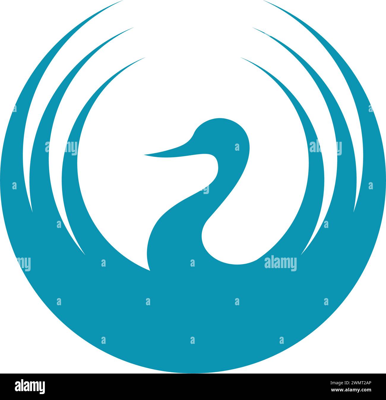 Goose Logo Template illustration isolated sign symbol Stock Vector ...