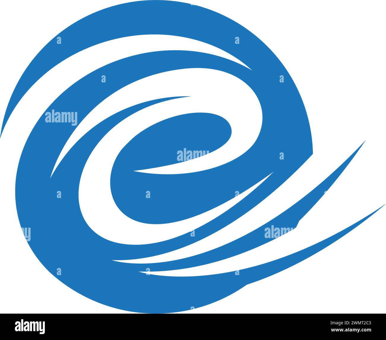 E Letter Water wave Logo Template vector illustration design Stock ...
