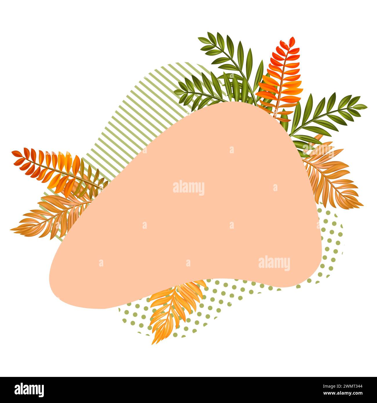 Palm summer tree invitation Cut Out Stock Images & Pictures - Alamy