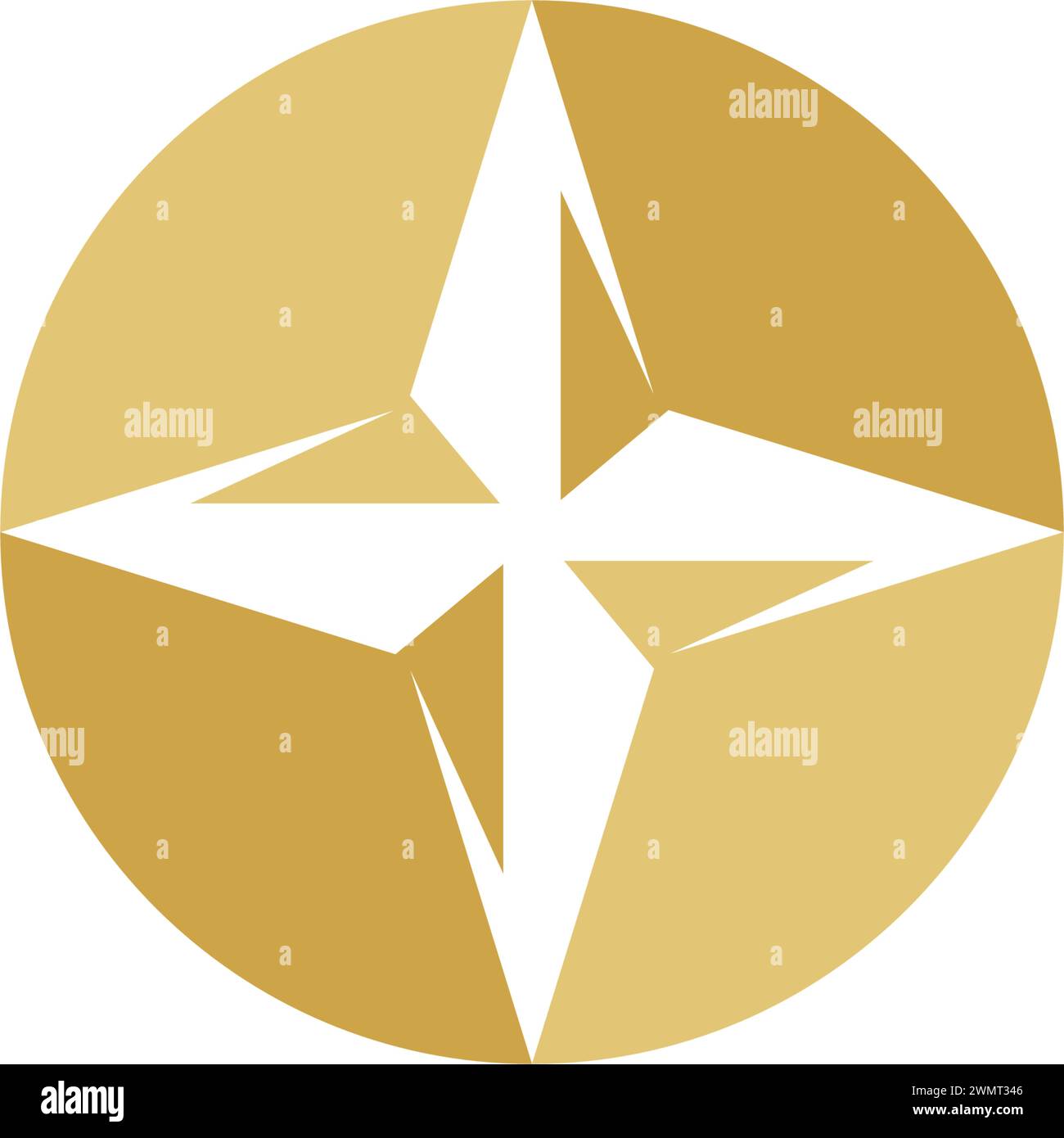 Compass ship logo design Cut Out Stock Images & Pictures - Alamy