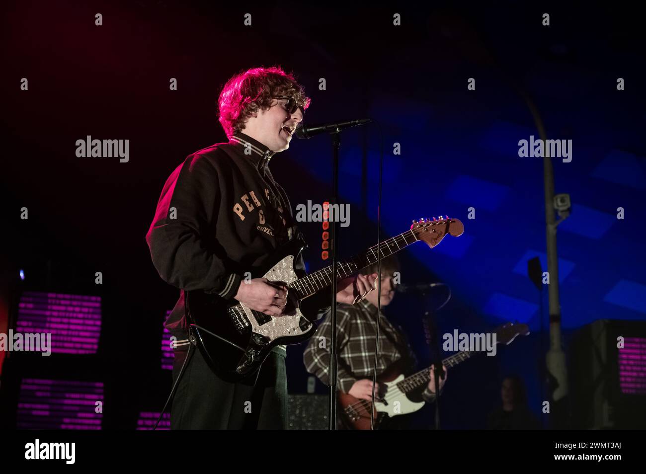 Jack Cochrane of The Snuts performing at Barrowland in Glasgow on the ...