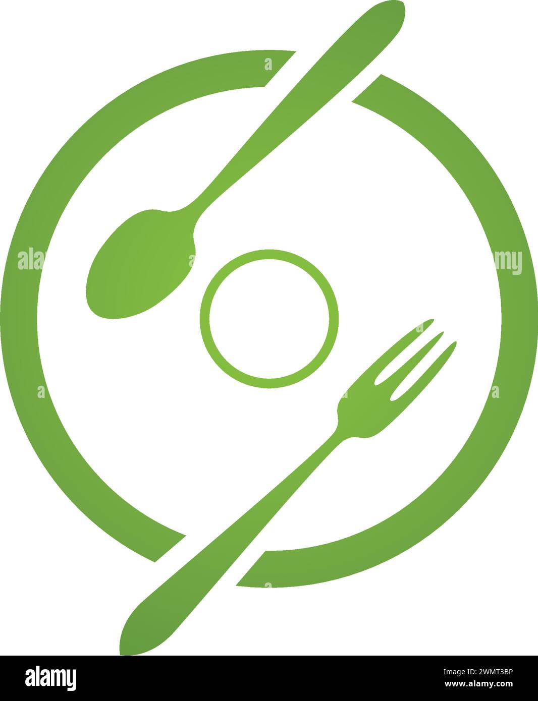 Fork, plate, spoon icon vector illustration Stock Vector Image & Art ...