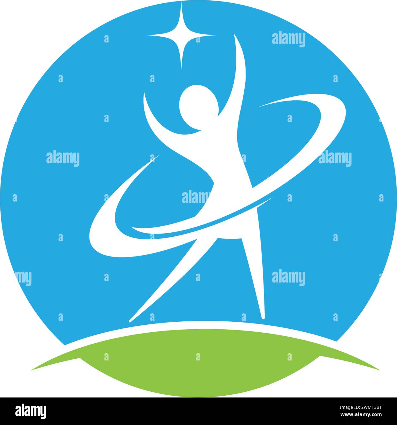 Human character logo sign Health care logo sign Stock Vector Image ...