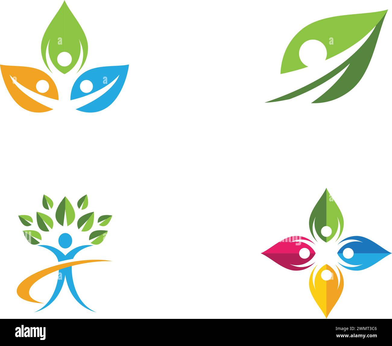 Human character logo sign Health care logo sign Stock Vector Image ...