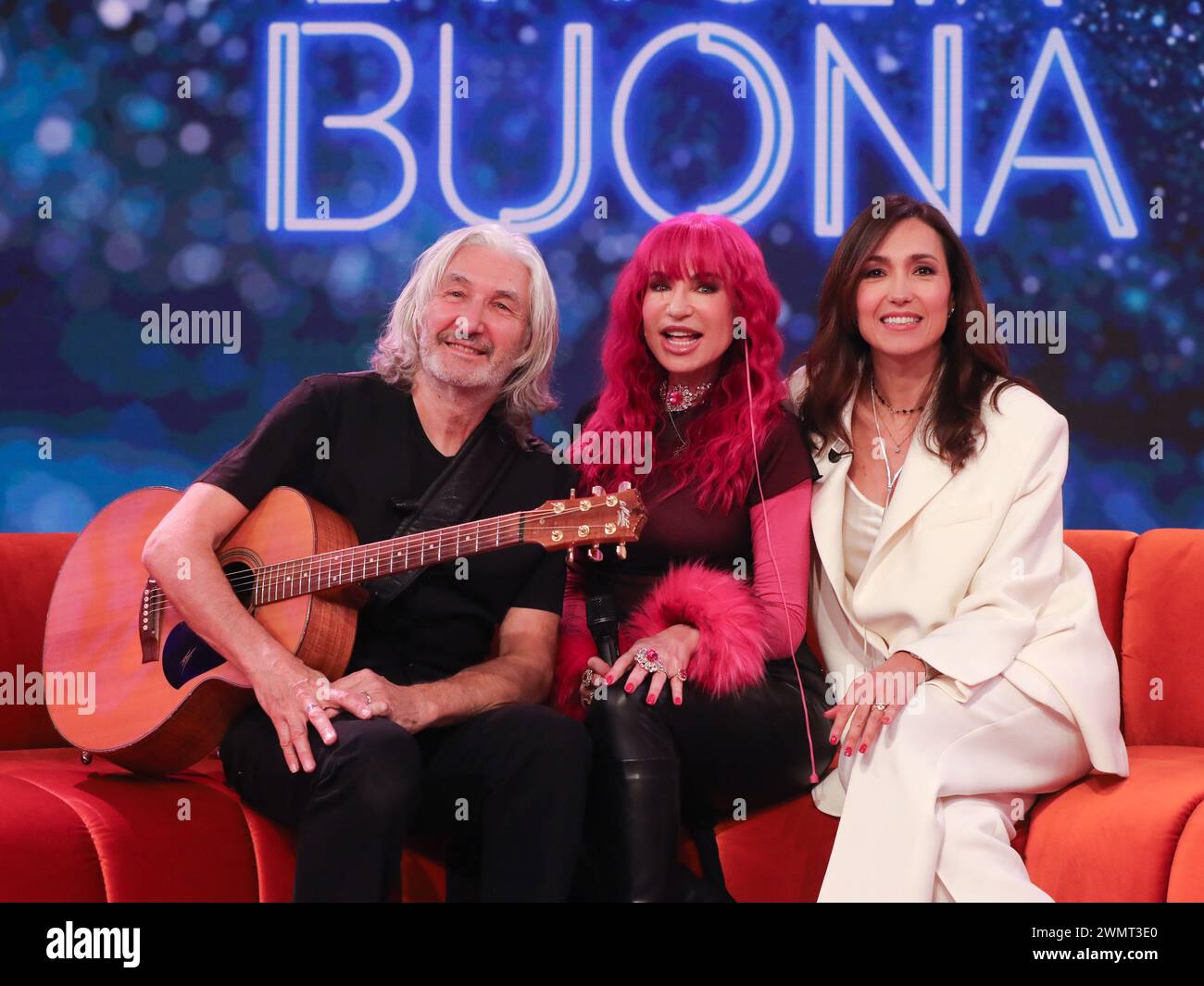 Rome, Italy. 27th Feb, 2024. Rome, Rai ex Teulada studios, TV broadcast ...