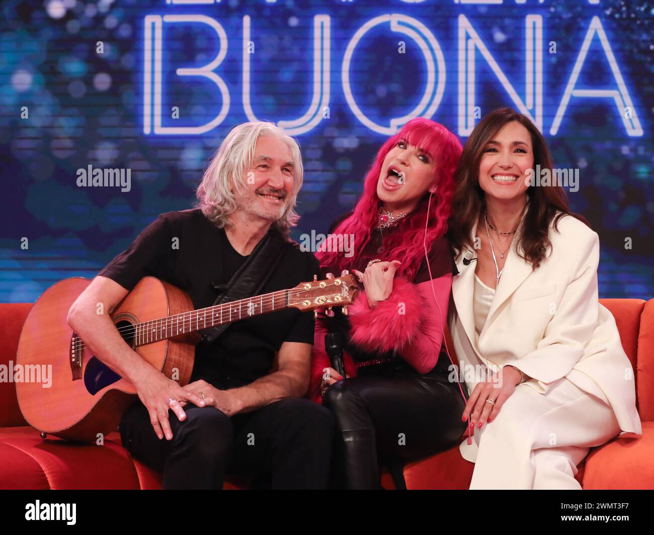 Rome, Italy. 27th Feb, 2024. Rome, Rai ex Teulada studios, TV broadcast ...