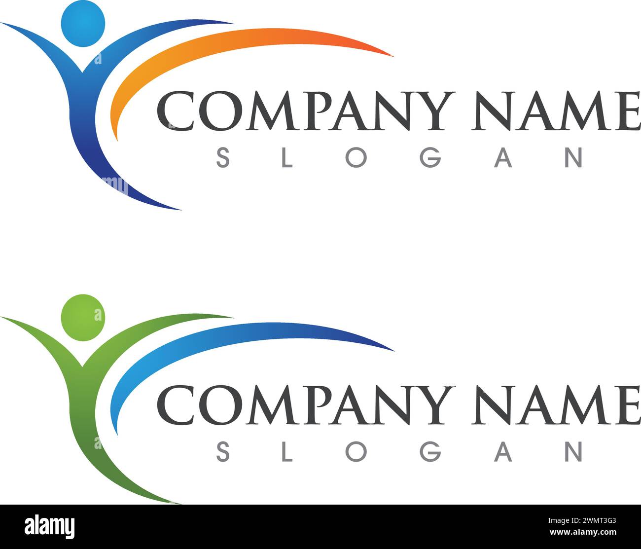 Human character logo sign Health care logo sign Stock Vector Image ...