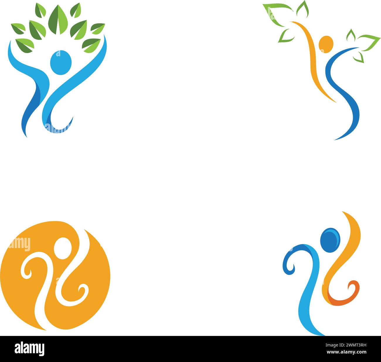 Human character logo sign Health care logo sign Stock Vector Image ...