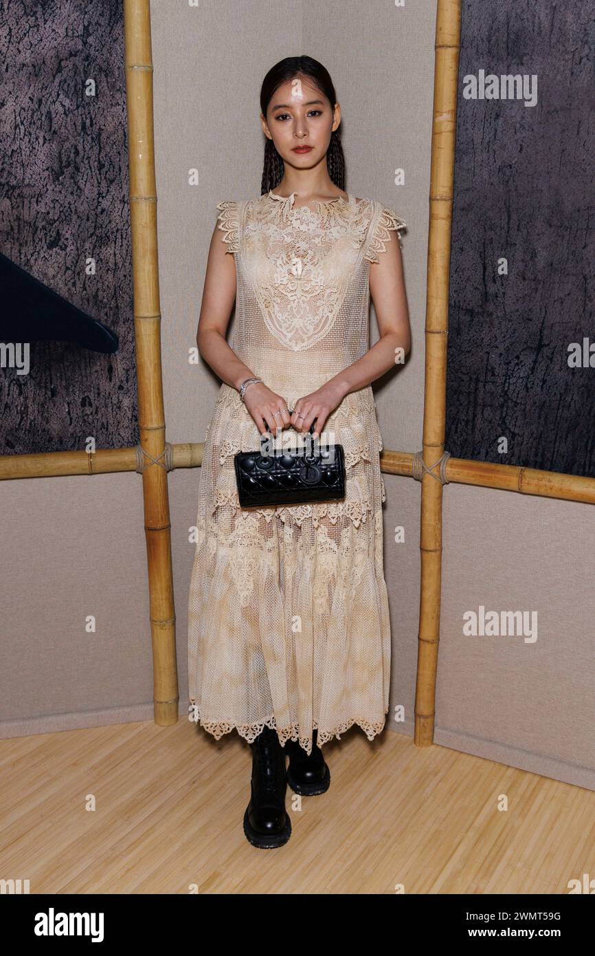 Paris, Frankreich. 27th Feb, 2024. Yuko Araki attends CHRISTIAN DIOR ...