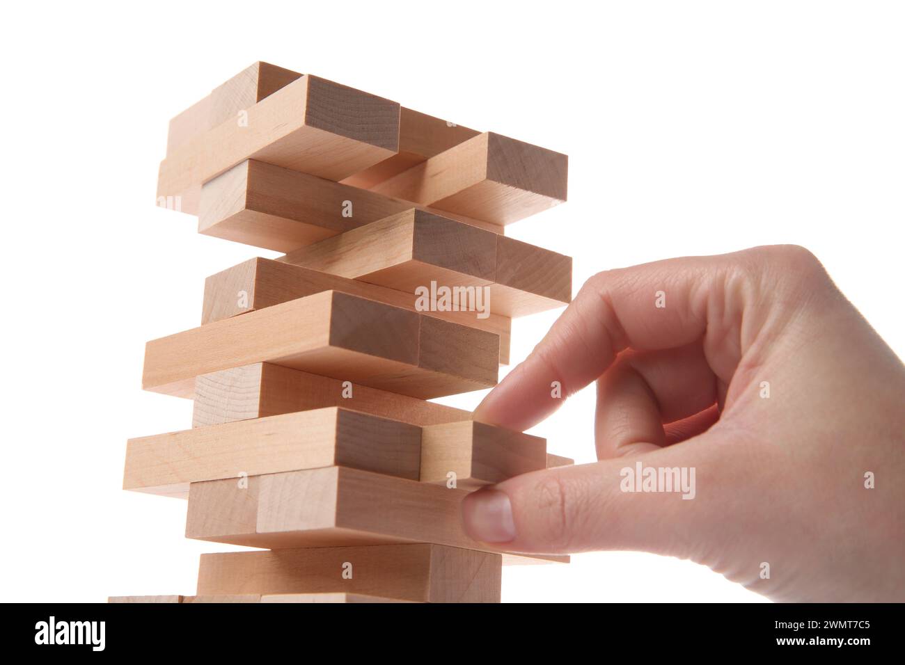 Woman jenga hi-res stock photography and images - Alamy
