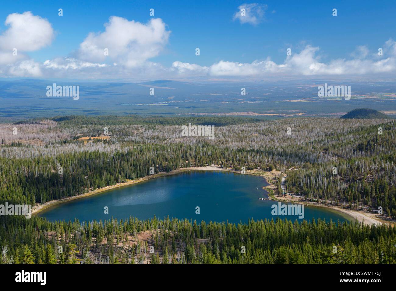 Three Creek Lake view from Tam McArthur Rim Trail, Three Sisters ...