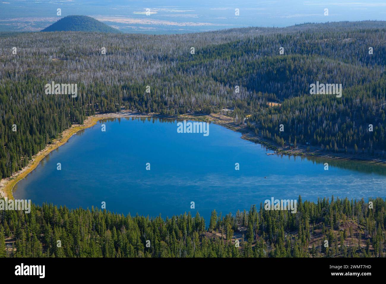 Three Creek Lake view from Tam McArthur Rim Trail, Three Sisters ...