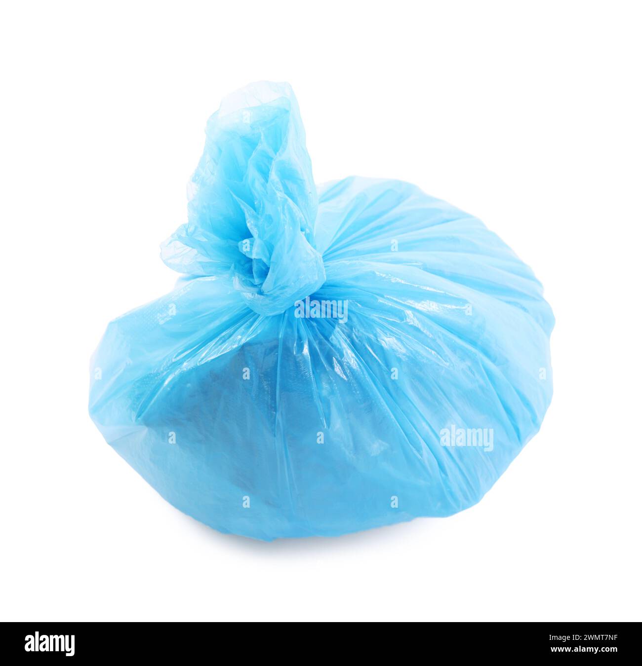 Blue plastic garbage bag Cut Out Stock Images & Pictures - Alamy