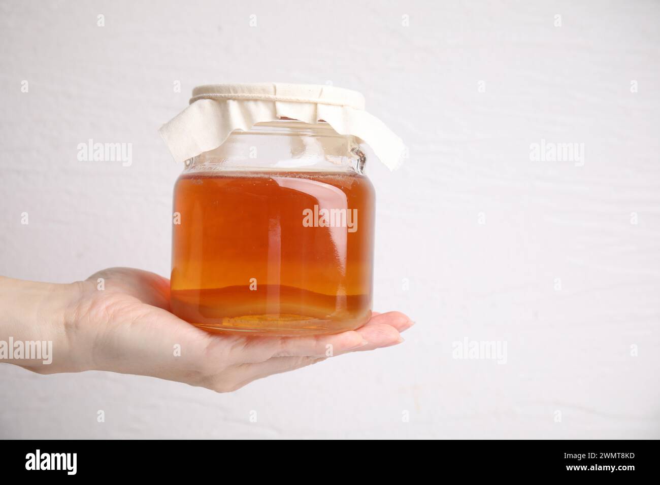 Hand holding kombucha scoby hi-res stock photography and images - Alamy