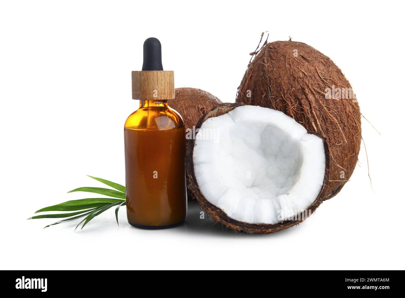 Bottle of coconut oil isolated on white background Stock Photo - Alamy